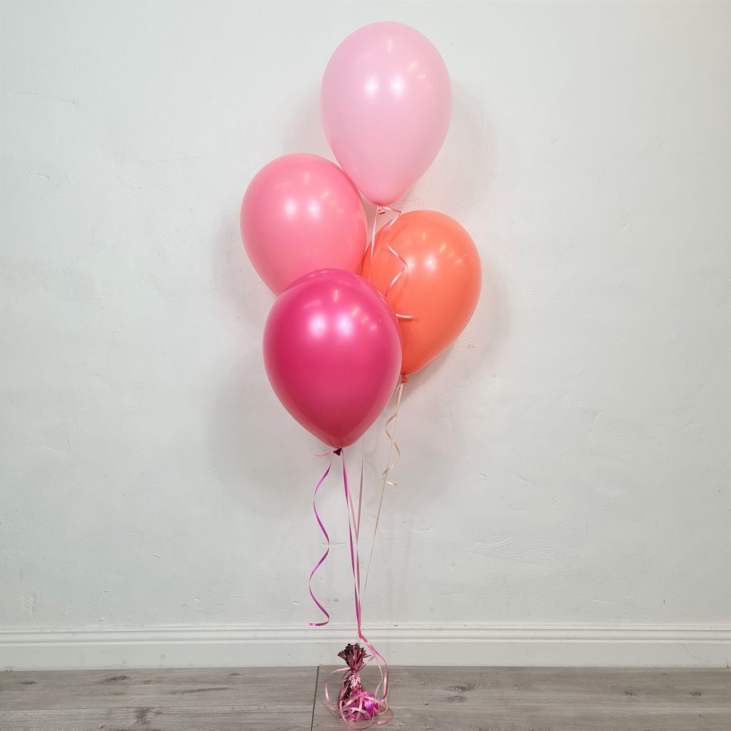 Inflated 4 Balloon Bouquet - Party Splendour
