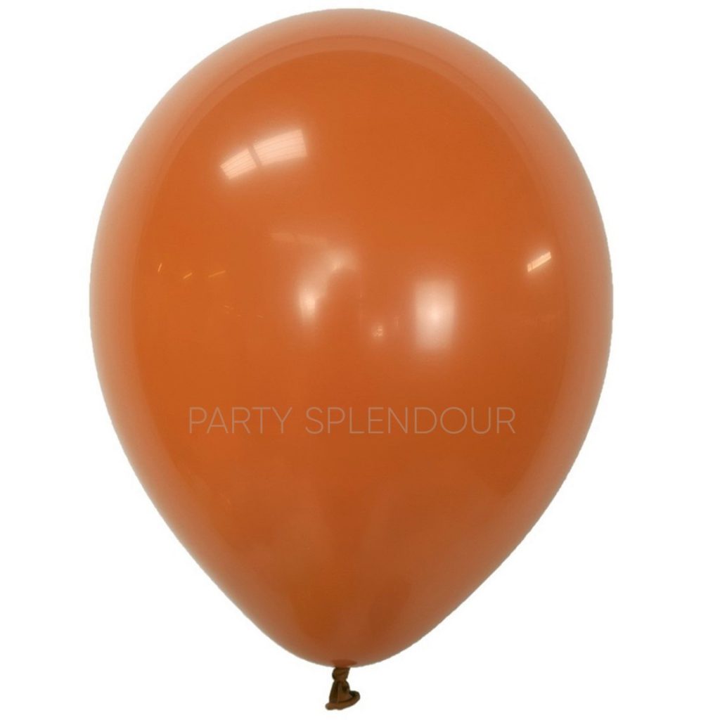 Burnt Orange Latex Balloons - Party Splendour