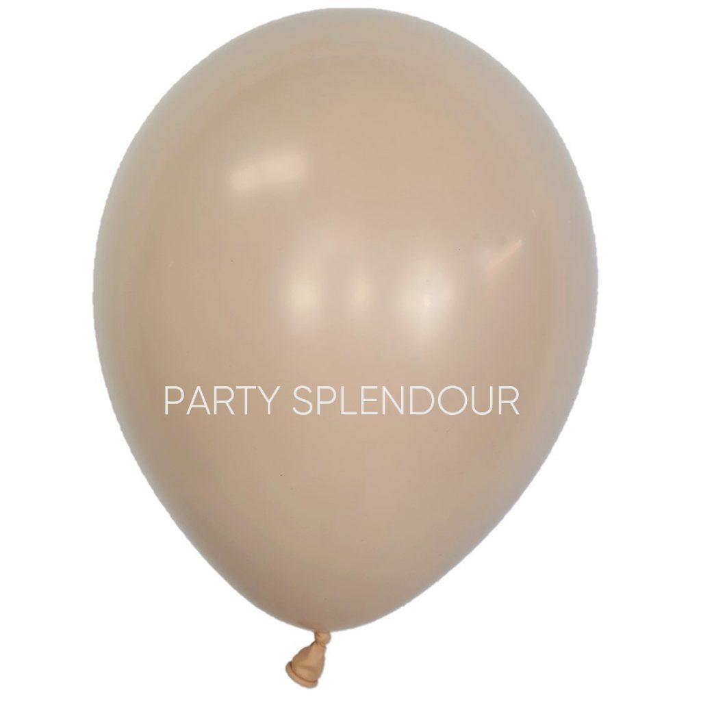 Custom Latte Latex Balloons – Party Splendour