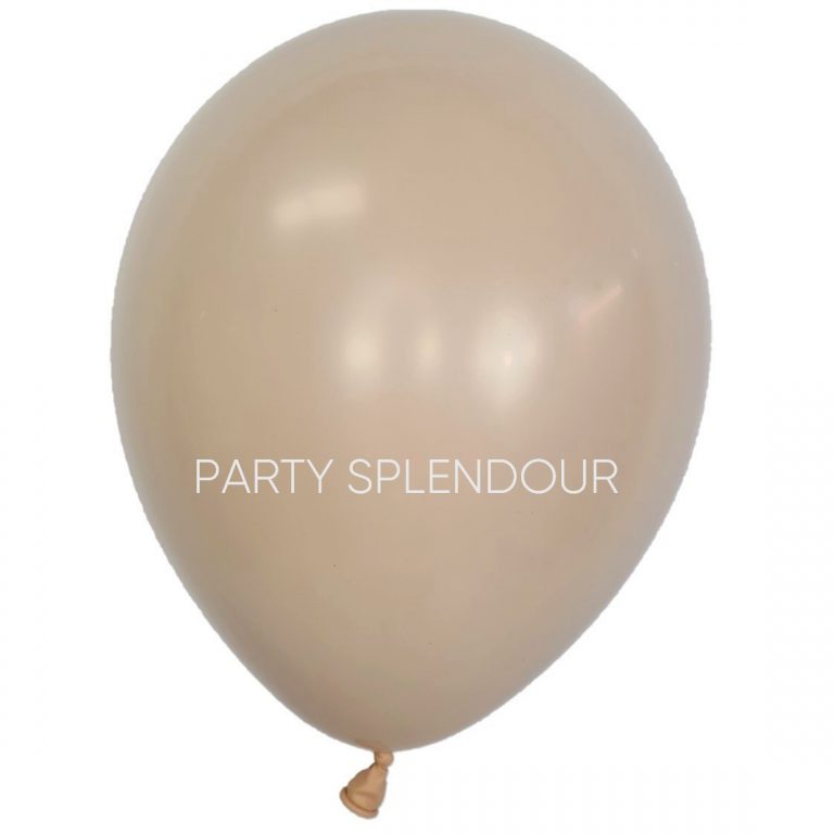 Custom Latte Latex Balloons – Party Splendour