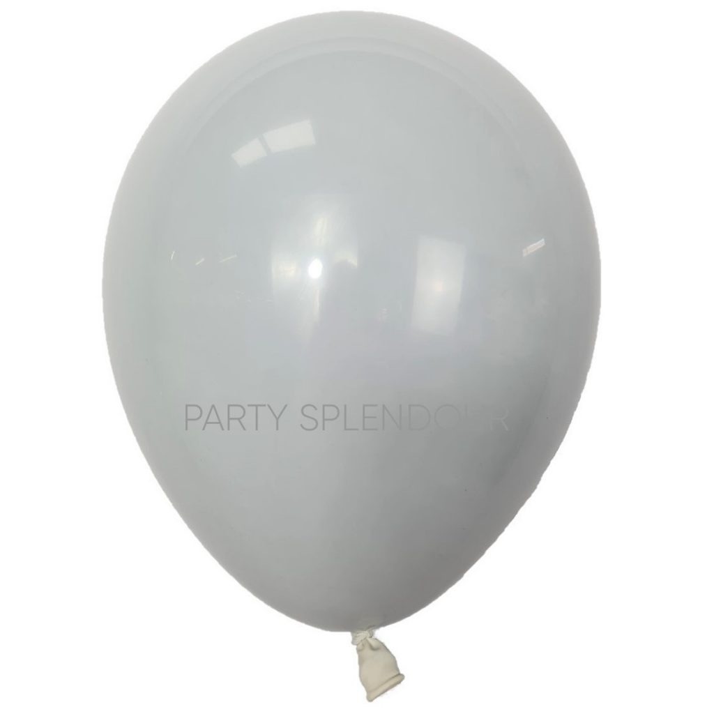 Custom Pale Grey Latex Balloons – Party Splendour