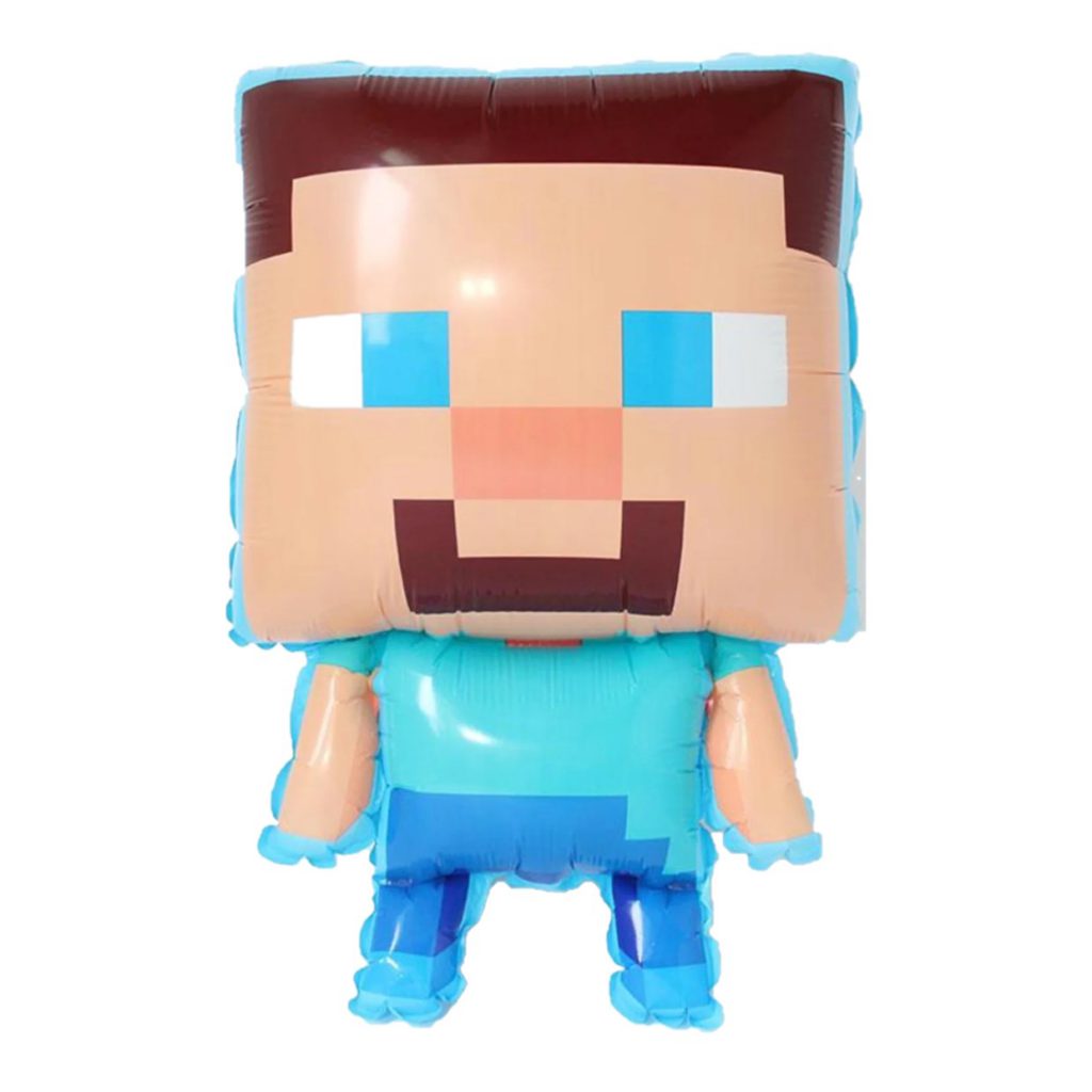 Minecraft Steve Shape Foil Balloon – Party Splendour