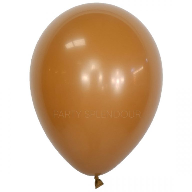Mocha Brown Latex Balloons - Party Splendour