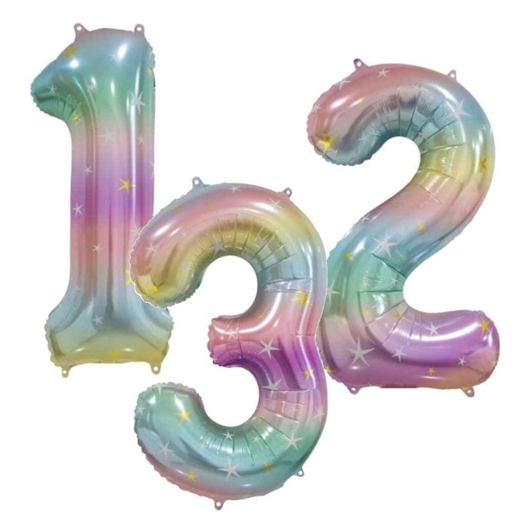 Inflated Number Balloons - Party Splendour