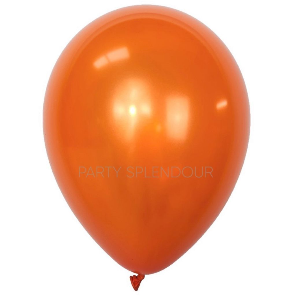 Pearl Mandarin Orange Latex Balloons – Party Splendour