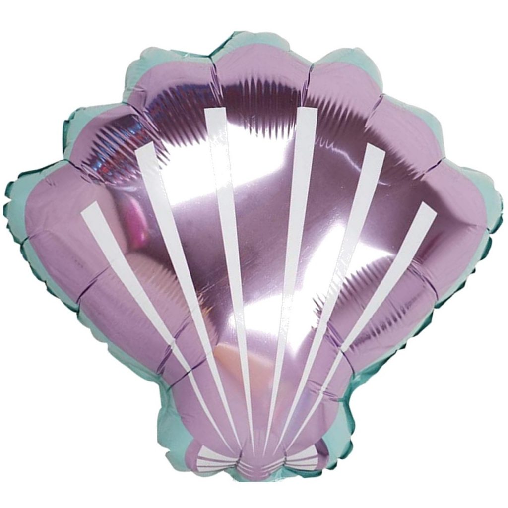 Purple Sea Shell Shape Foil Balloon - Party Splendour