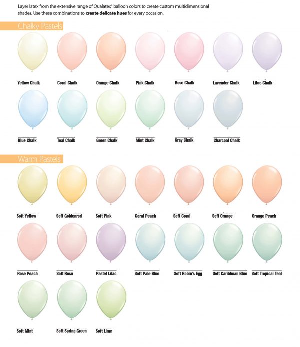 Colour Chart - Party Splendour