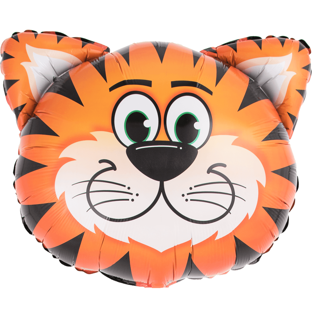 Tickled Tiger Shape Foil Balloon – Party Splendour