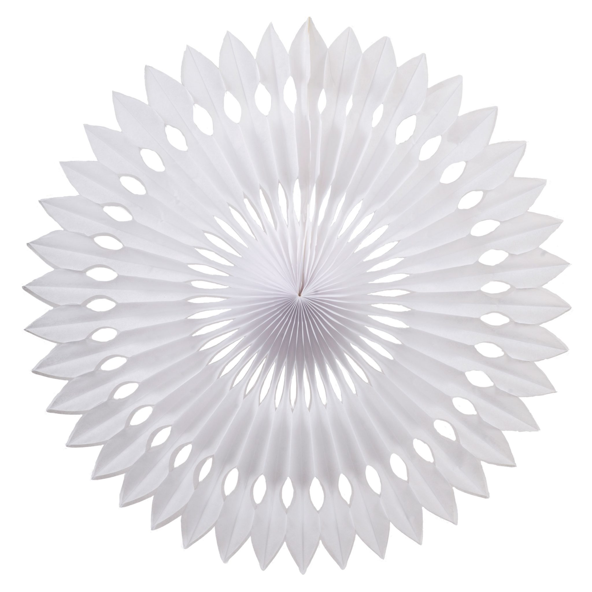 White Paper Fan 40cm - Party Splendour