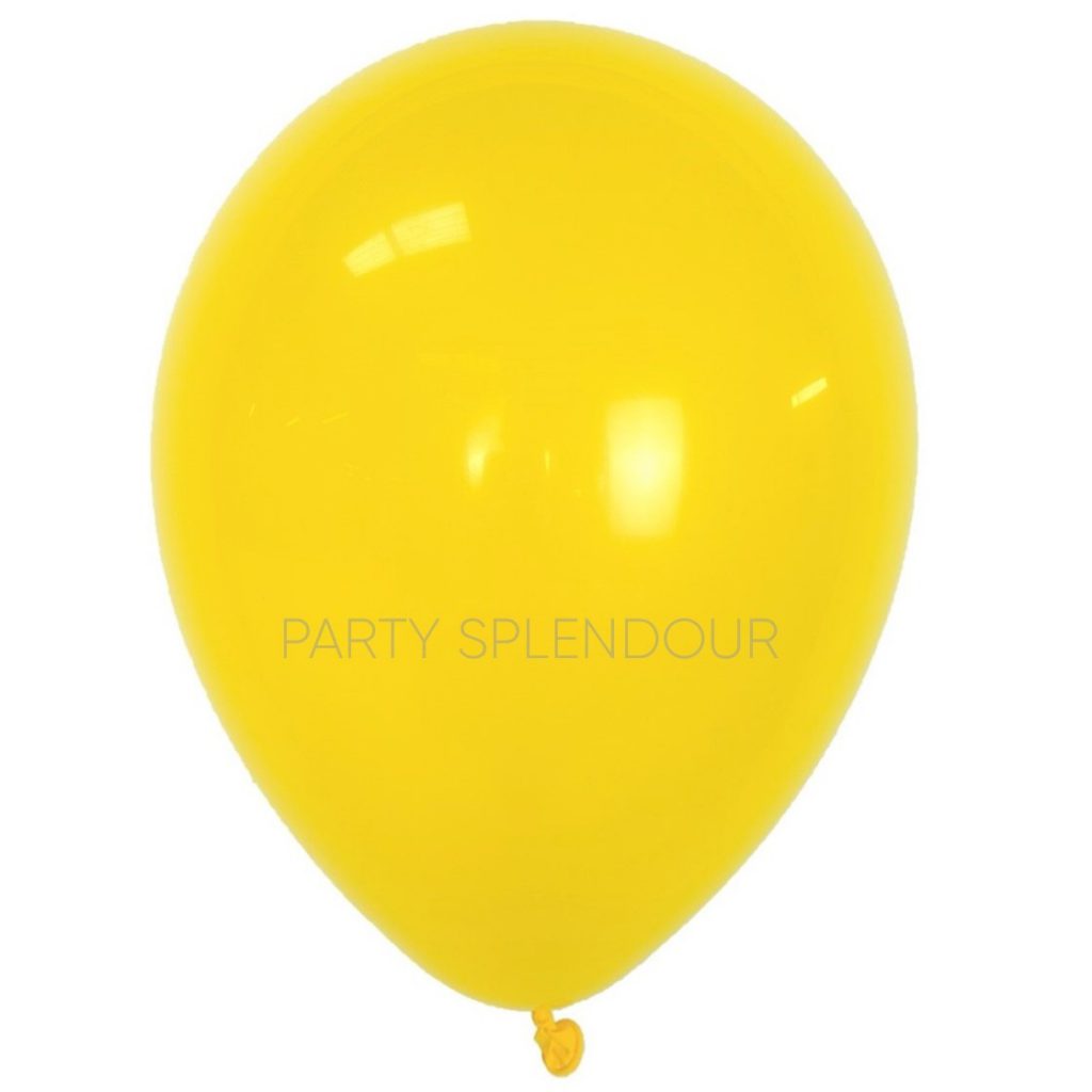 Yellow Latex Balloons - Party Splendour