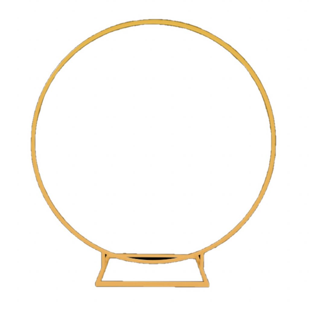 Gold Round Hoop Frame – Party Splendour