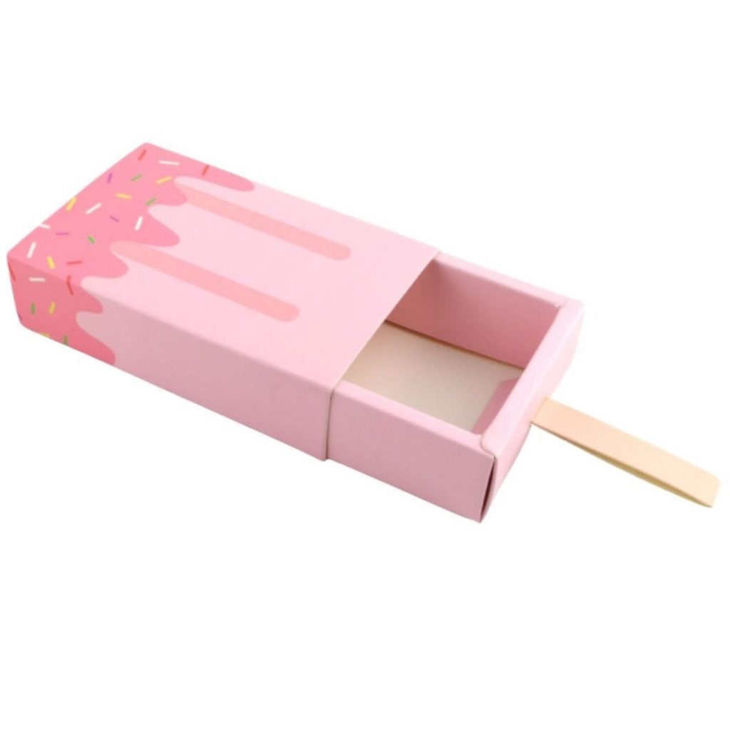 Pink Ice Cream Favour Box - Party Splendour