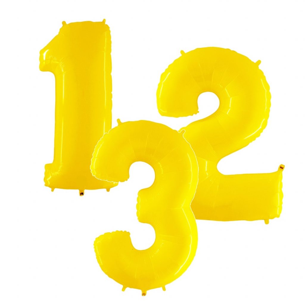 Inflated Number Balloons – Party Splendour