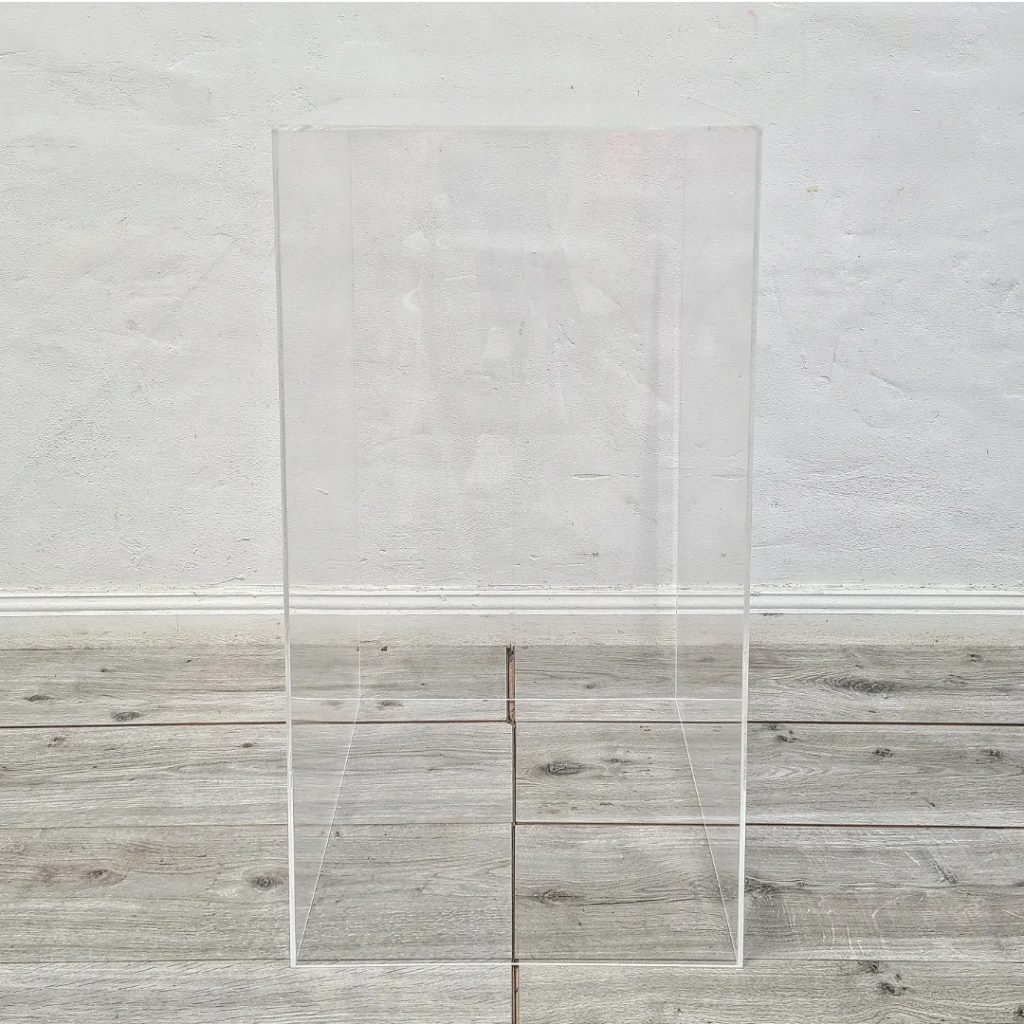 Clear Acrylic Square Plinth Extra Large - Party Splendour