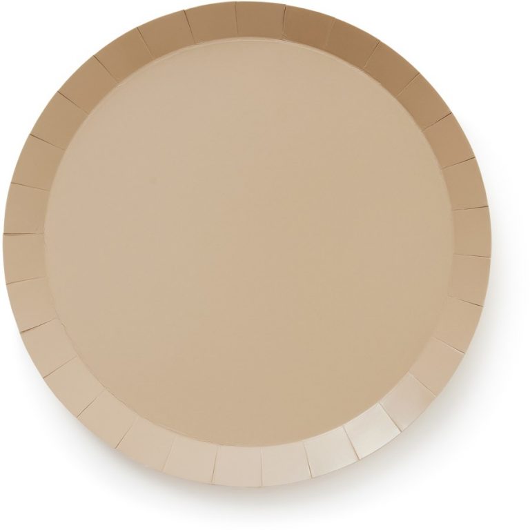 White Sand Paper Dinner Plates - Party Splendour