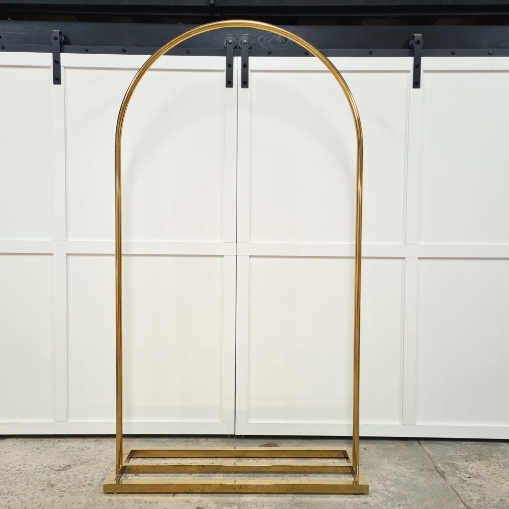 Gold Halo Arch Frame – Party Splendour