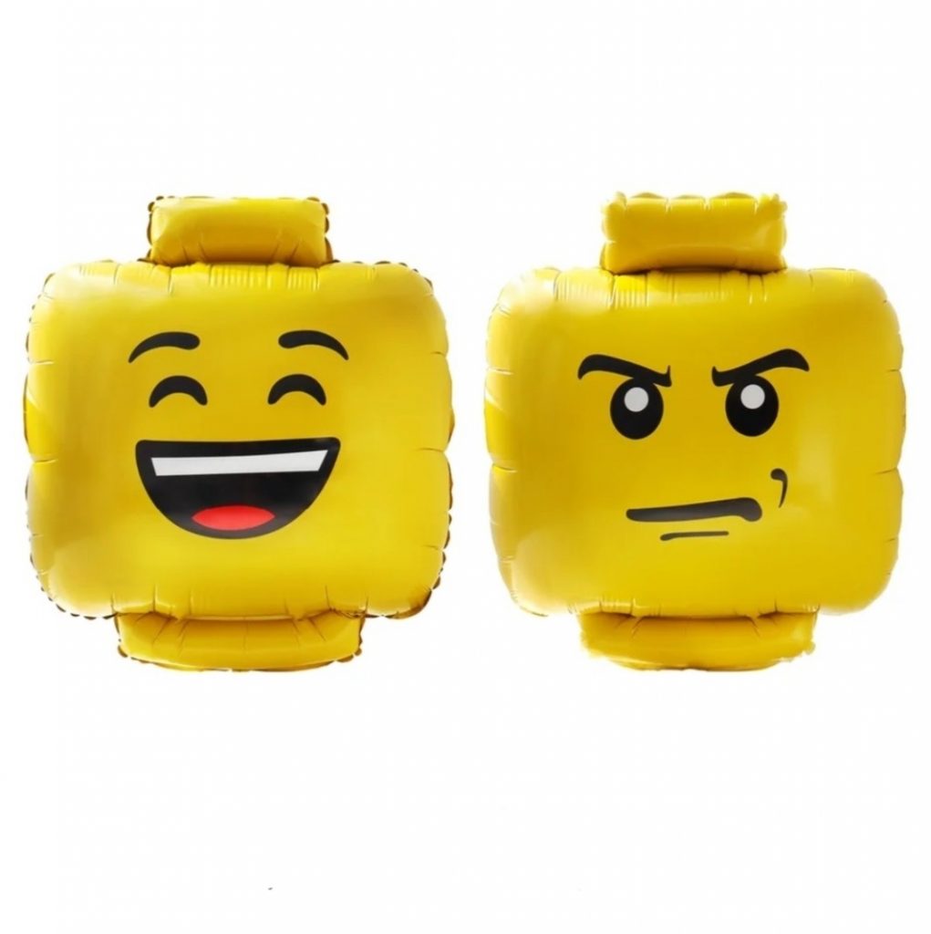Lego Head Shape Foil Balloon - Party Splendour
